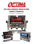 Optima OP-900A, OP-900B Indicator: AI-Powered Q&A & Download | Manualzz