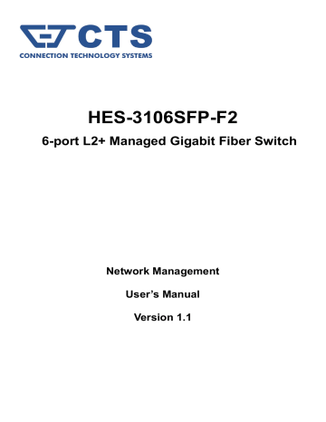 CTS HES-3106SFP-F2 User's Manual | Manualzz