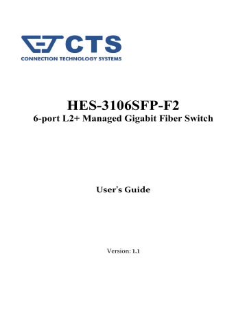 CTS HES-3106SFP-F2 User's Manual | Manualzz