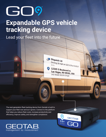 Safety Vision GEOTAB Specification Sheet | Manualzz