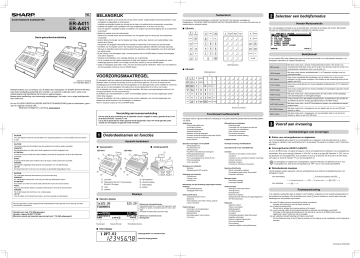 Sharp ER-A411 de handleiding | Manualzz