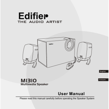 EDIFIER M1310 Owner Manual | Manualzz