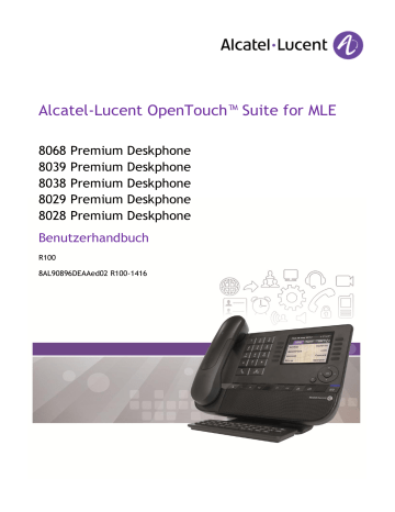 Alcatel-Lucent 8028 Premium Deskphone Bedienungsanleitung | Manualzz