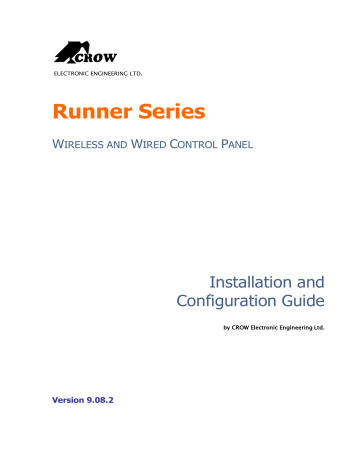 Crow RUNNER Series Wired & Wireless Control Panel Installation and ...