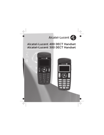 Alcatel 300 DECT Handset de handleiding | Manualzz
