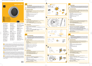 Somfy SUNIS SENSOR RTS Bedienungsanleitung | Manualzz