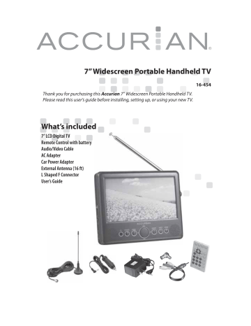 Accurian 16-454 User Manual | Manualzz