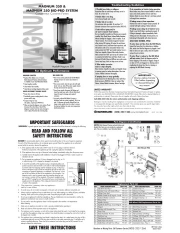 Magnum 350 Instructions | Manualzz