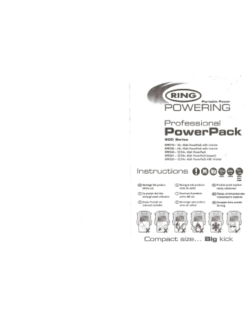 ring RPP210, RPP230, RPP240, RPP241, RPP250 Instruction Manual | Manualzz