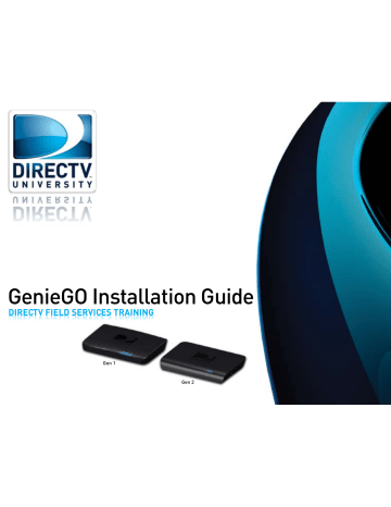 DirecTV GenieGO Gen 1, GenieGO Gen 2 Installation Manual | Manualzz