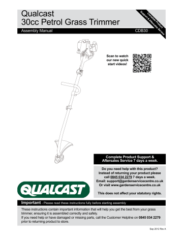Qualcast CDB30 Assembly Manual | Manualzz