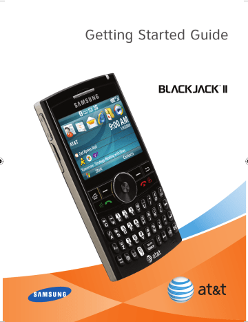 Samsung BLACKJACK II Getting Started Manual | Manualzz