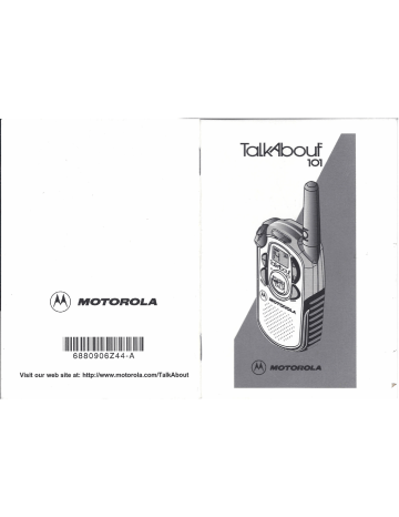 Motorola Talkabout 101 Manual | Manualzz