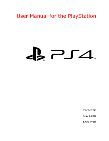 Sony PlayStation 4 User Manual | Manualzz
