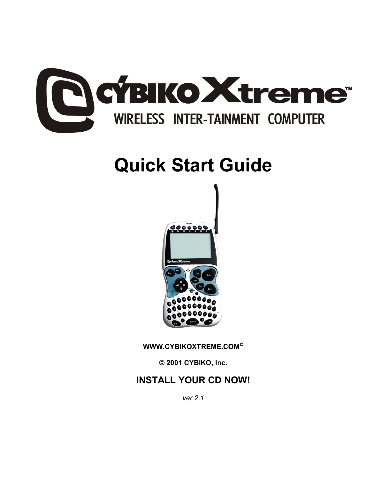Cybiko Xtreme Quick start guide | Manualzz