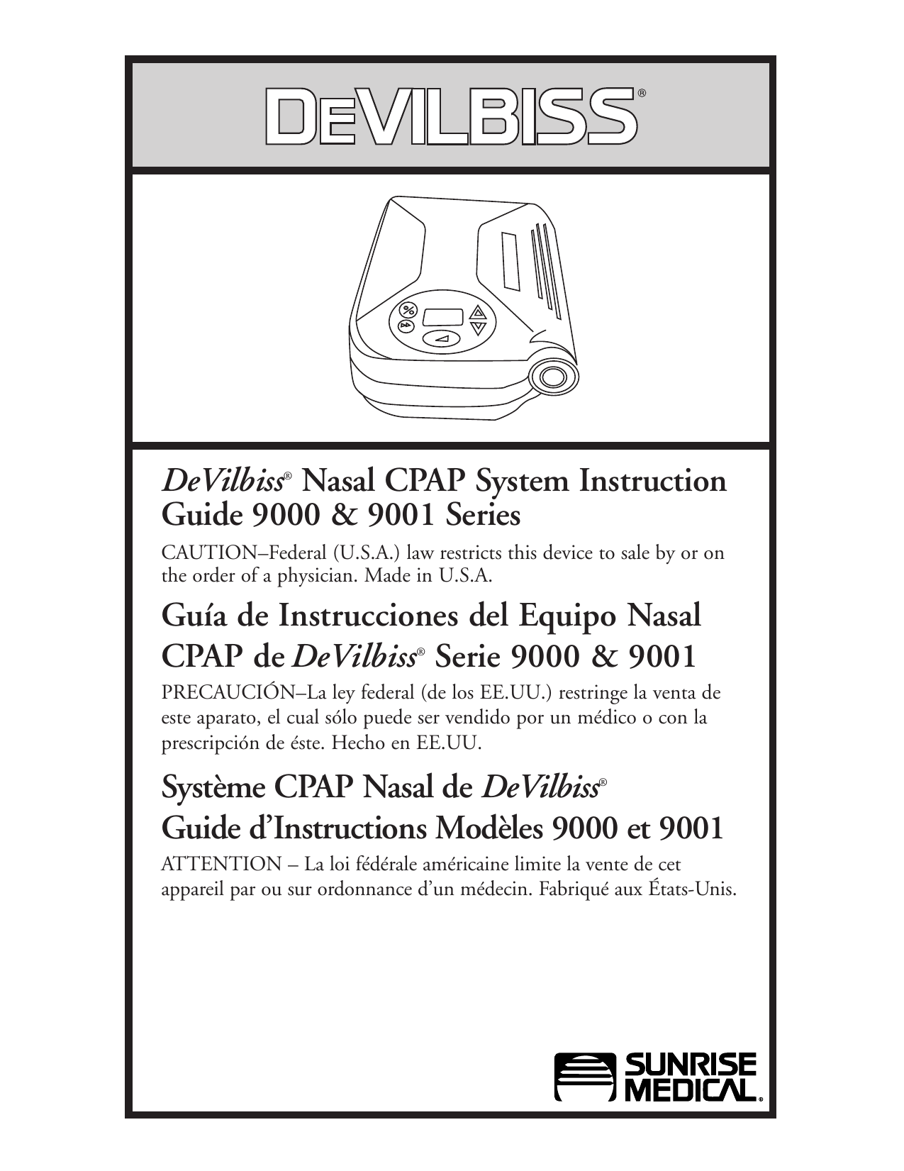 DeVilbiss 9000 series, 9001 series Instruction Manual | Manualzz