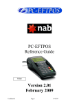 NAB Integrated EFTPOS Terminal User Guide | AI Chat | Manualzz