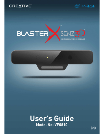 Creative BlasterX Senz3D, VF0810 User Manual | Manualzz