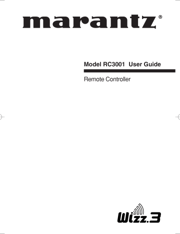 Marantz RC3001 User Manual | Manualzz