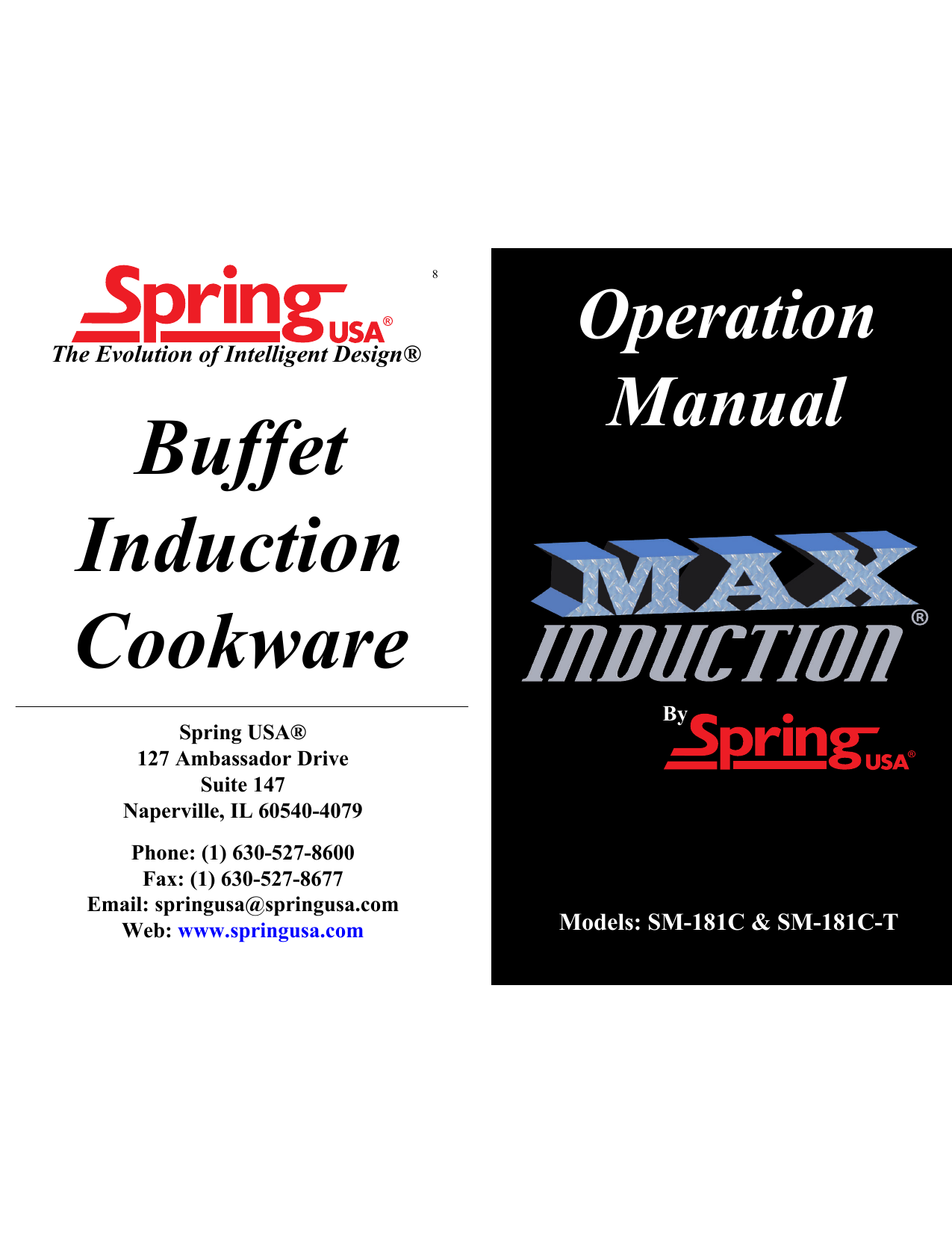 Spring USA SM-181C, SM-181C-T Operating instructions | Manualzz