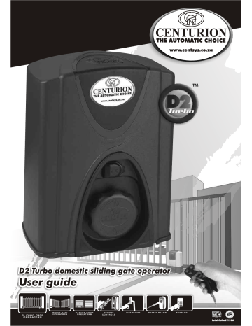 Centurion D2 Turbo User Manual | Manualzz