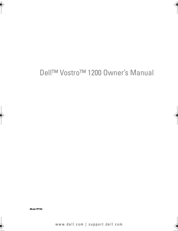 Dell Inspiron 1200 Owner's Manual | Manualzz