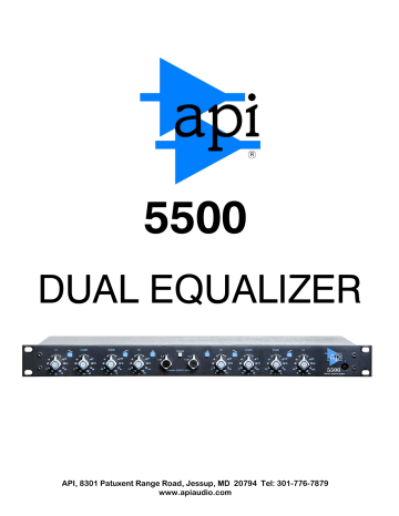 API 5500 Manual | Manualzz