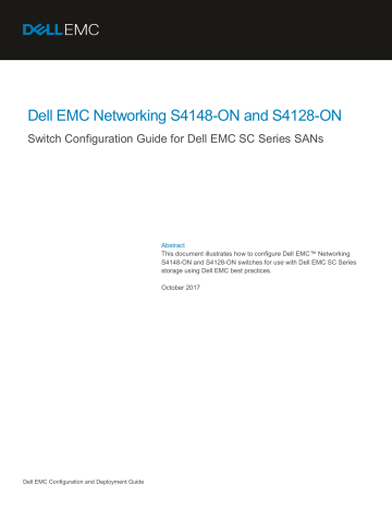 Dell S4128-ON, S4148-ON Configuration Manual | Manualzz