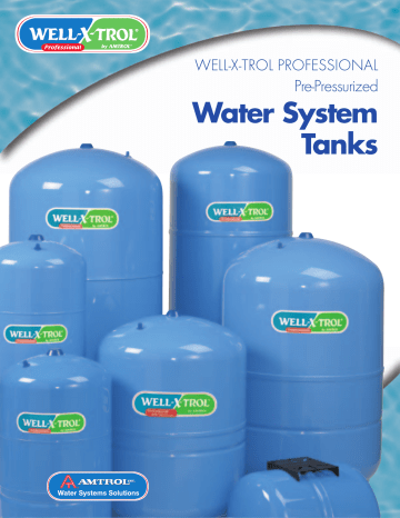 Amtrol Pre-Pressurized Water System Tanks WELL-X-TROL Brochure & Specs ...