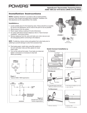 Powers HydroGuard LM495 Series Installation Instructions | Manualzz