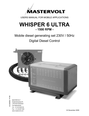 Mastervolt WHISPER 6 ULTRA User Manual | Manualzz