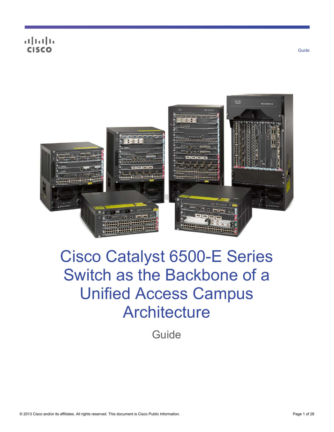 Cisco Catalyst 6500-E Series User manual | Manualzz
