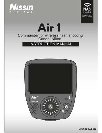 Nissin Air 1 Instruction Manual | Manualzz