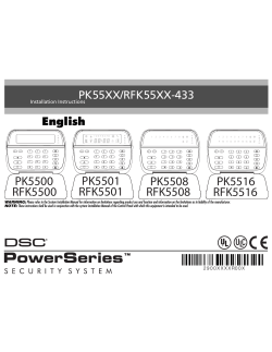 DSC PowerSeries PK5501 - Guía de instalación, Manual de usuario ...