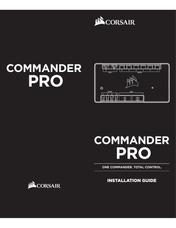 Corsair COMMANDER PRO Installation Manual | Manualzz