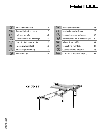 Festool CS 70 ST Owner Manual | Manualzz