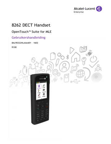 Alcatel-Lucent 8262 DECT Handset de handleiding | Manualzz