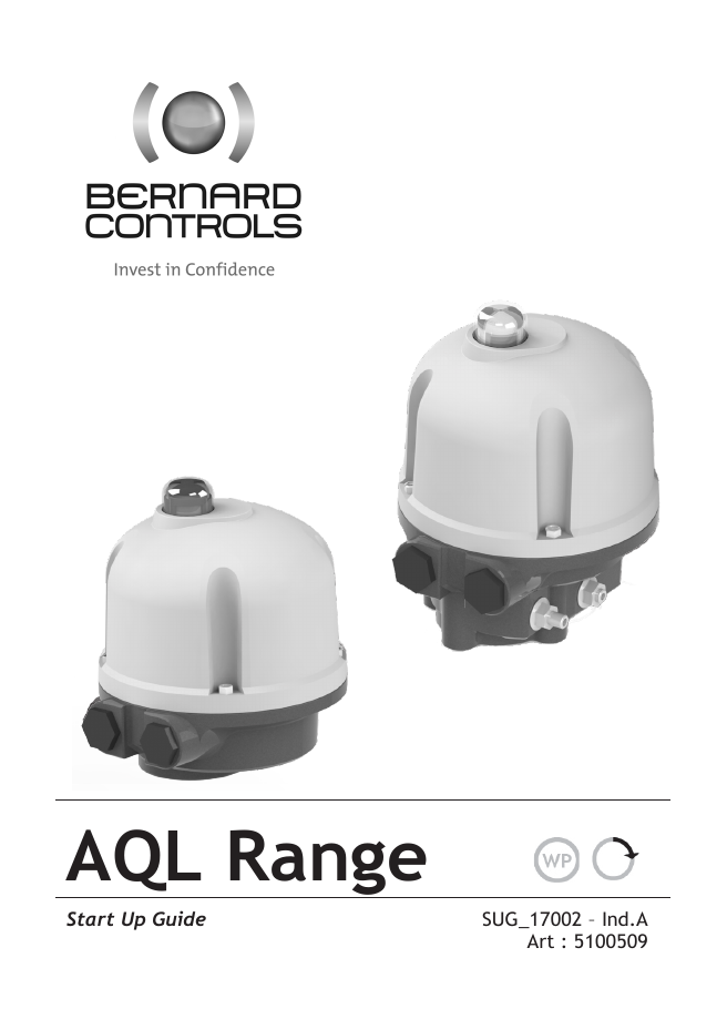 Bernard Controls AQ Range AQL उपयोगकर्ता पुस्तिका | Manualzz