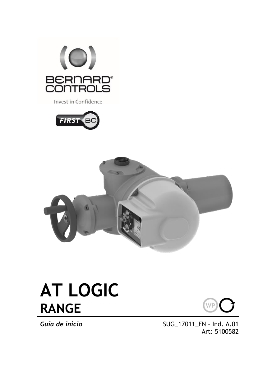 Bernard Controls AT Range Manual de usuario | Manualzz