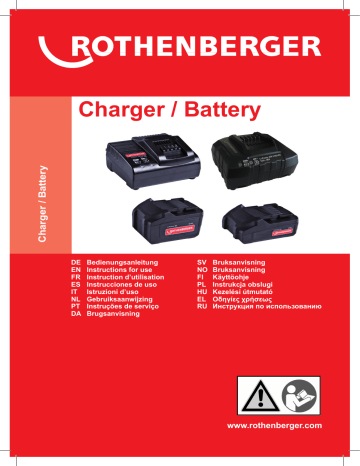 Rothenberger Battery charger RO BC14/36 Manuel utilisateur | Manualzz