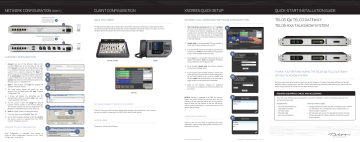 Telos Alliance iQ6 and Hx6 Quick Start Guide | Manualzz