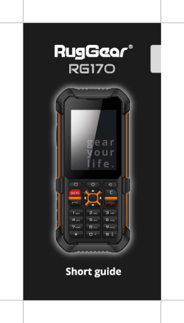 Ruggear RG170 Smartphone Owner's Manual | Manualzz