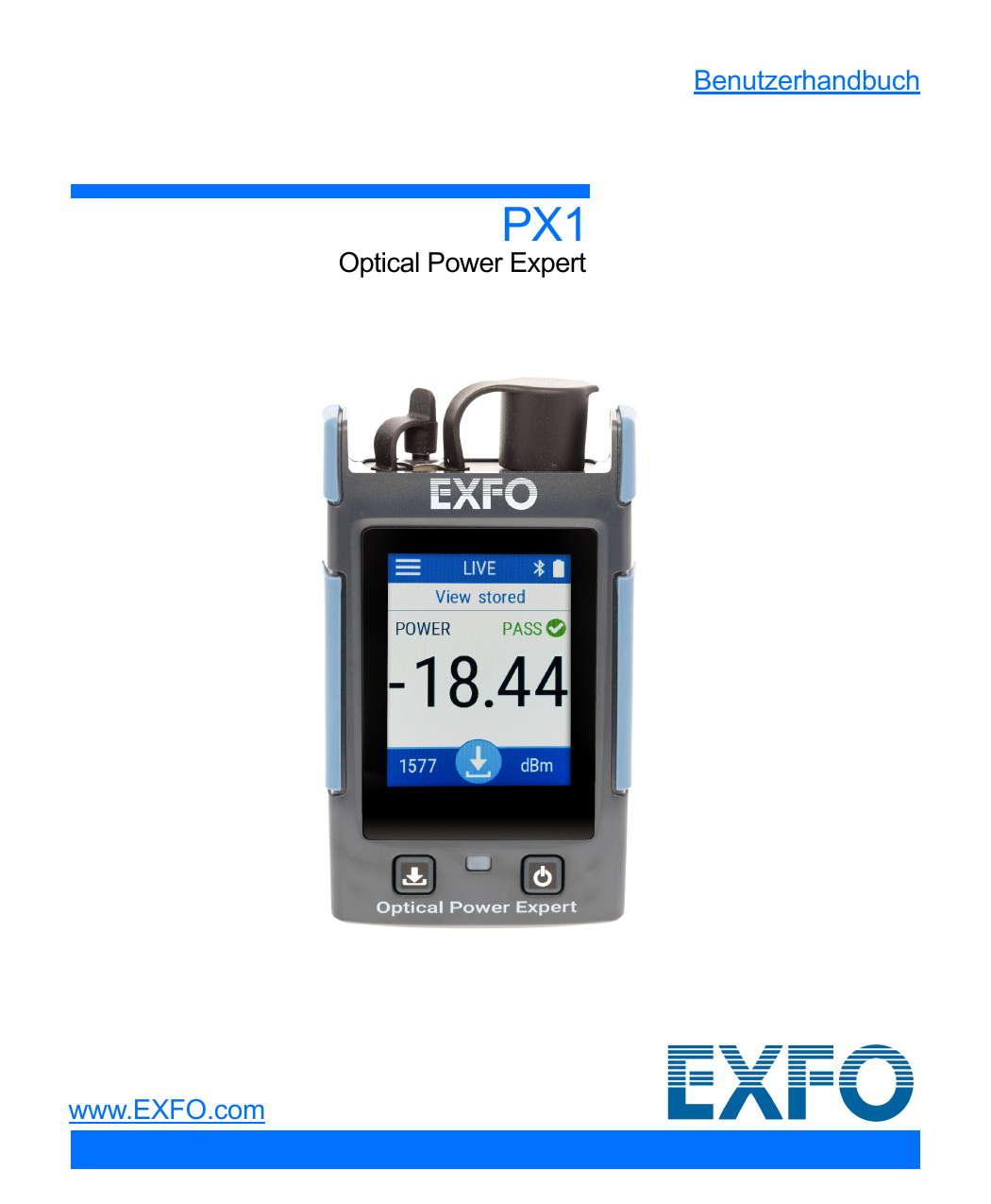 EXFO Optical Power Expert PX1 Benutzerhandbuch | Manualzz