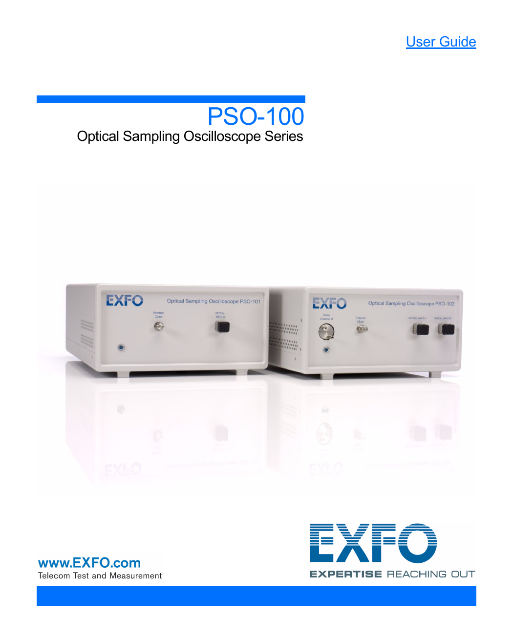 EXFO PSO-100 Series Optical Sampling Oscilloscopes User Manual | Manualzz