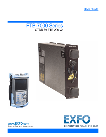 EXFO FTB-7000 OTDR for FTB-200 V2 User Guide | Manualzz