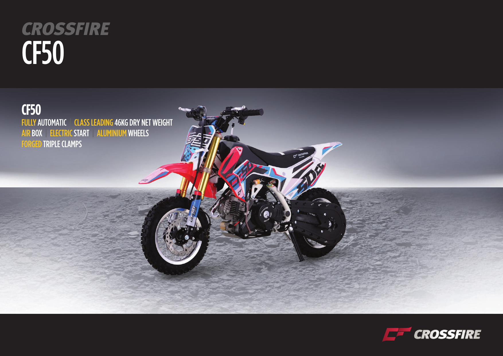 Crossfire CF50 Motorbike Spec Sheet | Manualzz