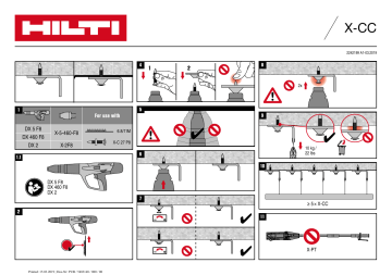 Hilti X-CC Operating instructions | Manualzz