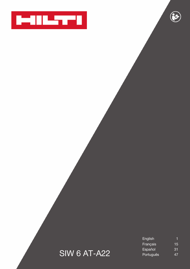 Hilti SIW 6 AT-A22 Operating Instruction | Manualzz