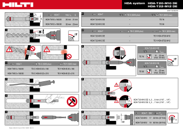 Hilti HDA-T M10/M12 DE Instruction for use | Manualzz