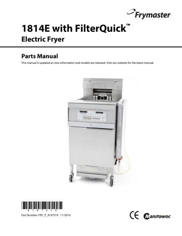 Frymaster 1814E Parts Catalog List | Manualzz